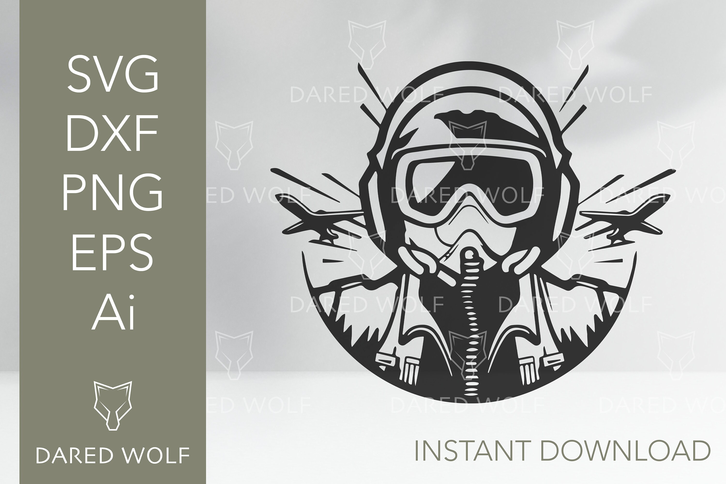 Fighter Pilot Vector Cut File Air Force Clipart Fighter Pilot Svg PNG ...