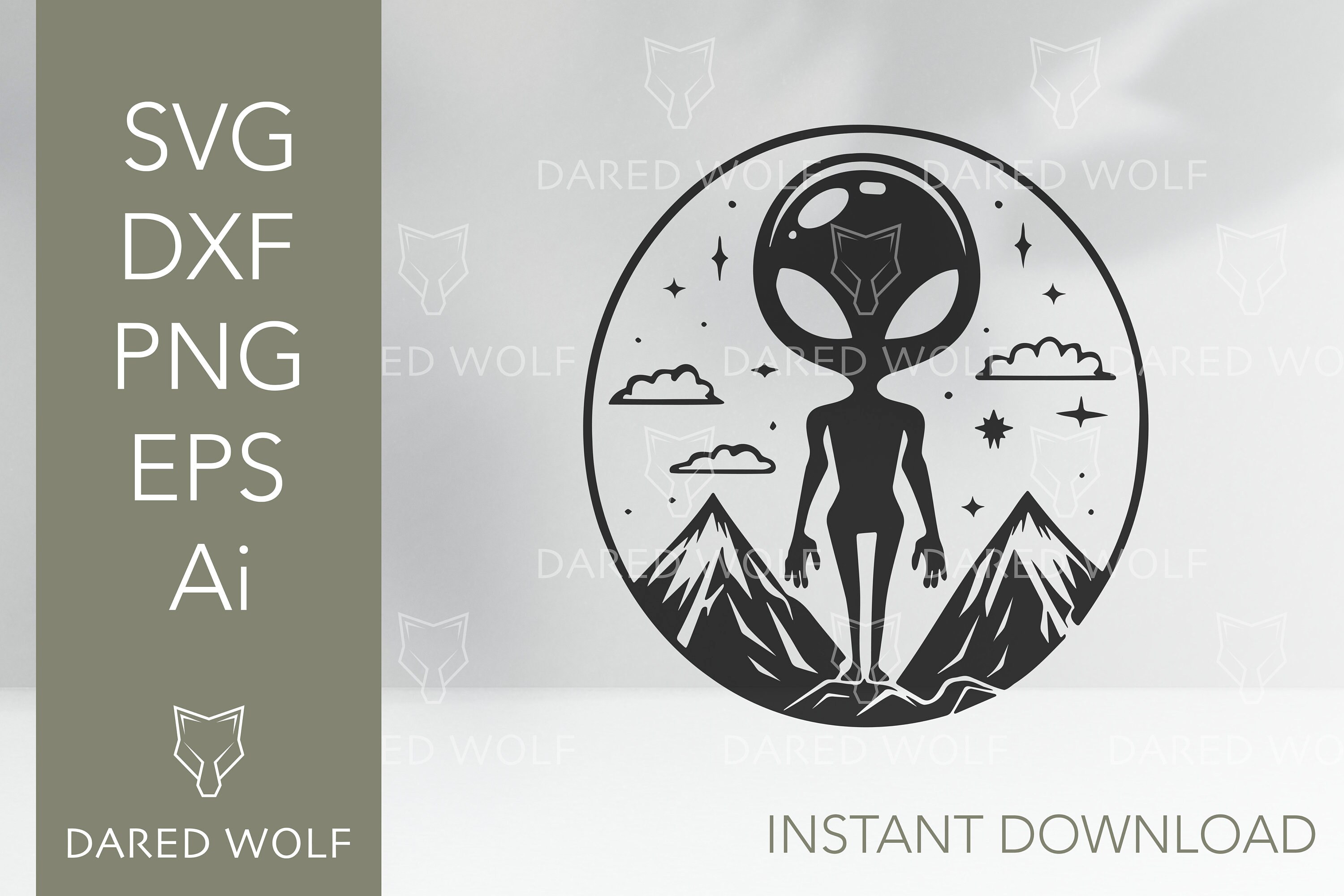 Alien Vector Cut File | Alien Clipart | Ufo Alien Svg | Alien Svg | PNG ...