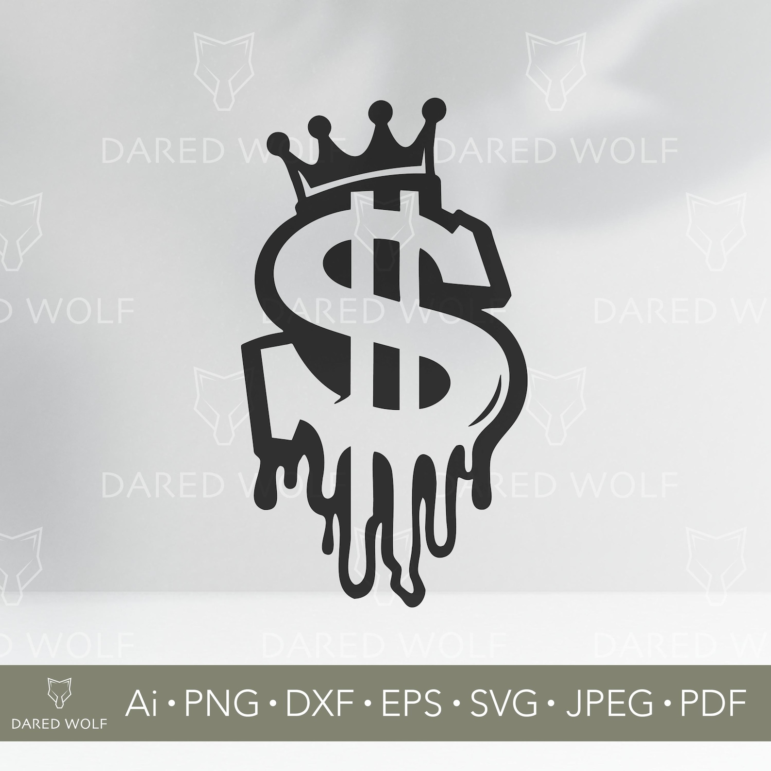 Dollar Sign Crown Vector Art | Money Symbol SVG for Cricut and ...