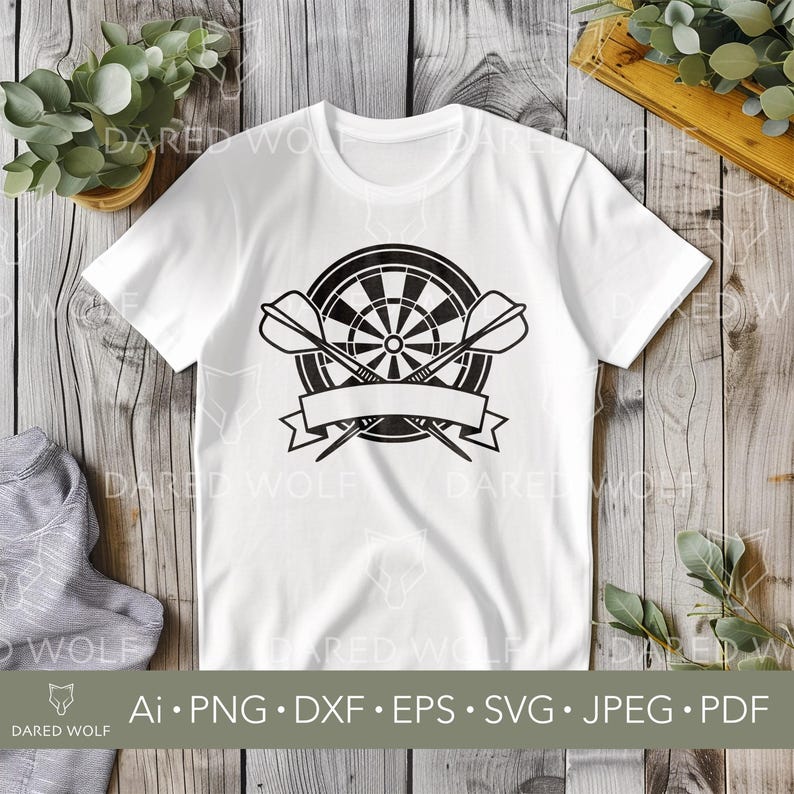 Darts Logo Vector | Darts SVG for Cricut and Silhouette | Tournament ...