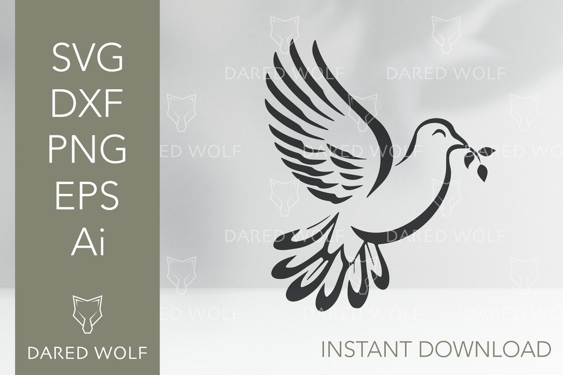 Flying Dove Vector Cut File | Cute Dove Clipart | Dove Svg | Flying ...