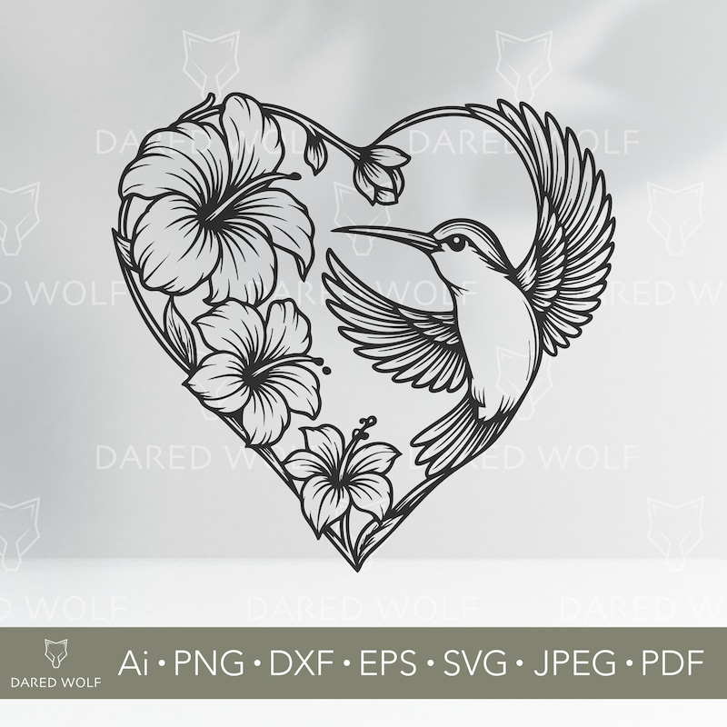 Hummingbird Clipart - Etsy