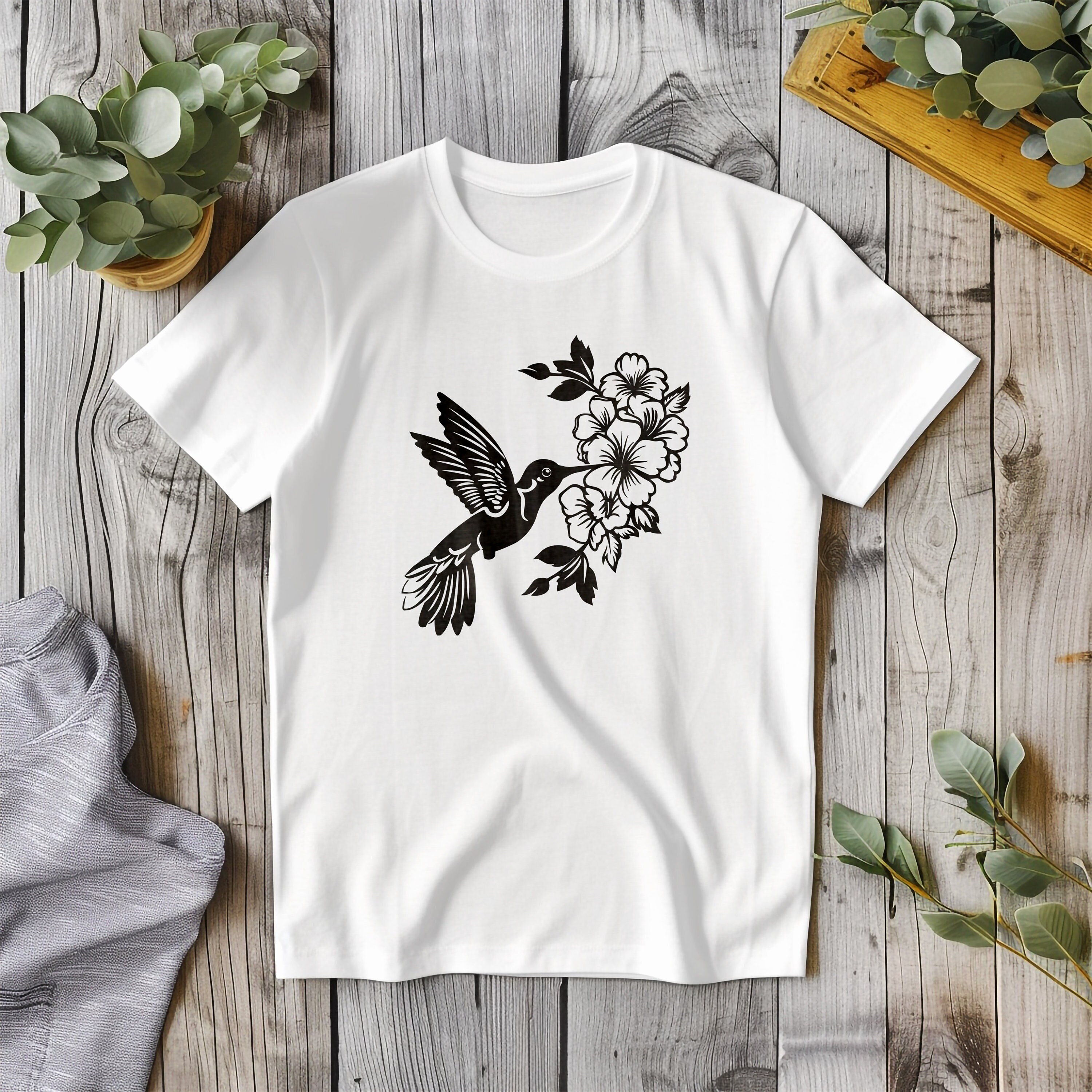 Floral Hummingbird Vector Cut File (digital Download) - Etsy