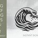 Ocean Waves Vector Cut File | Sea Waves Scene Clipart | Tidal Wave Svg ...