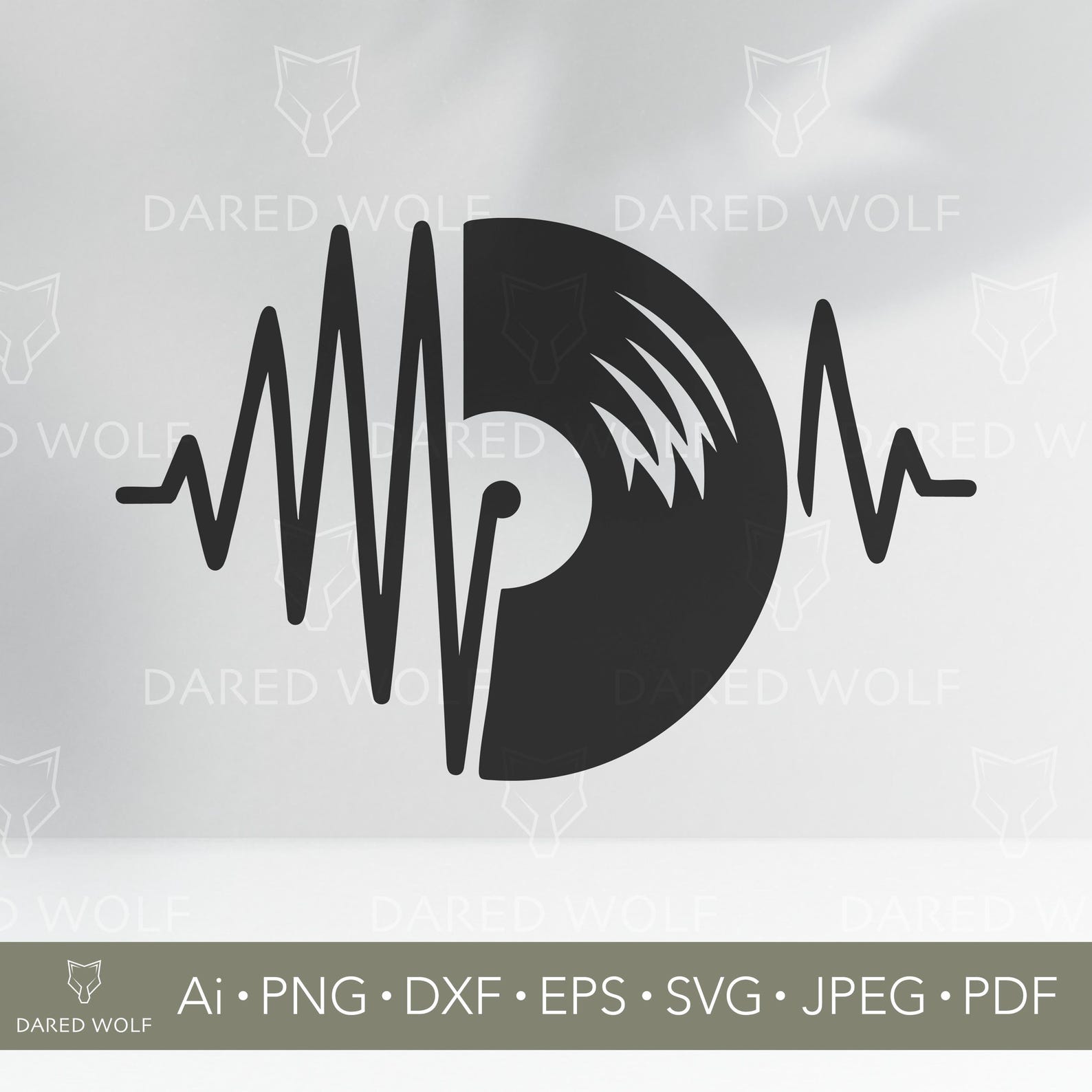 Vinyl Record Soundwave Vector | Music Album Art (digital Design) - Etsy