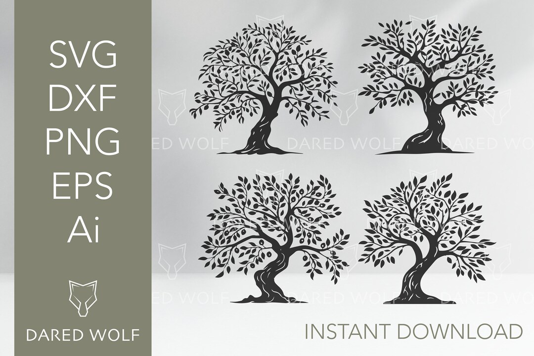 Olive Tree Vector Cut File | Tree of Life Clipart | Family Tree Svg ...