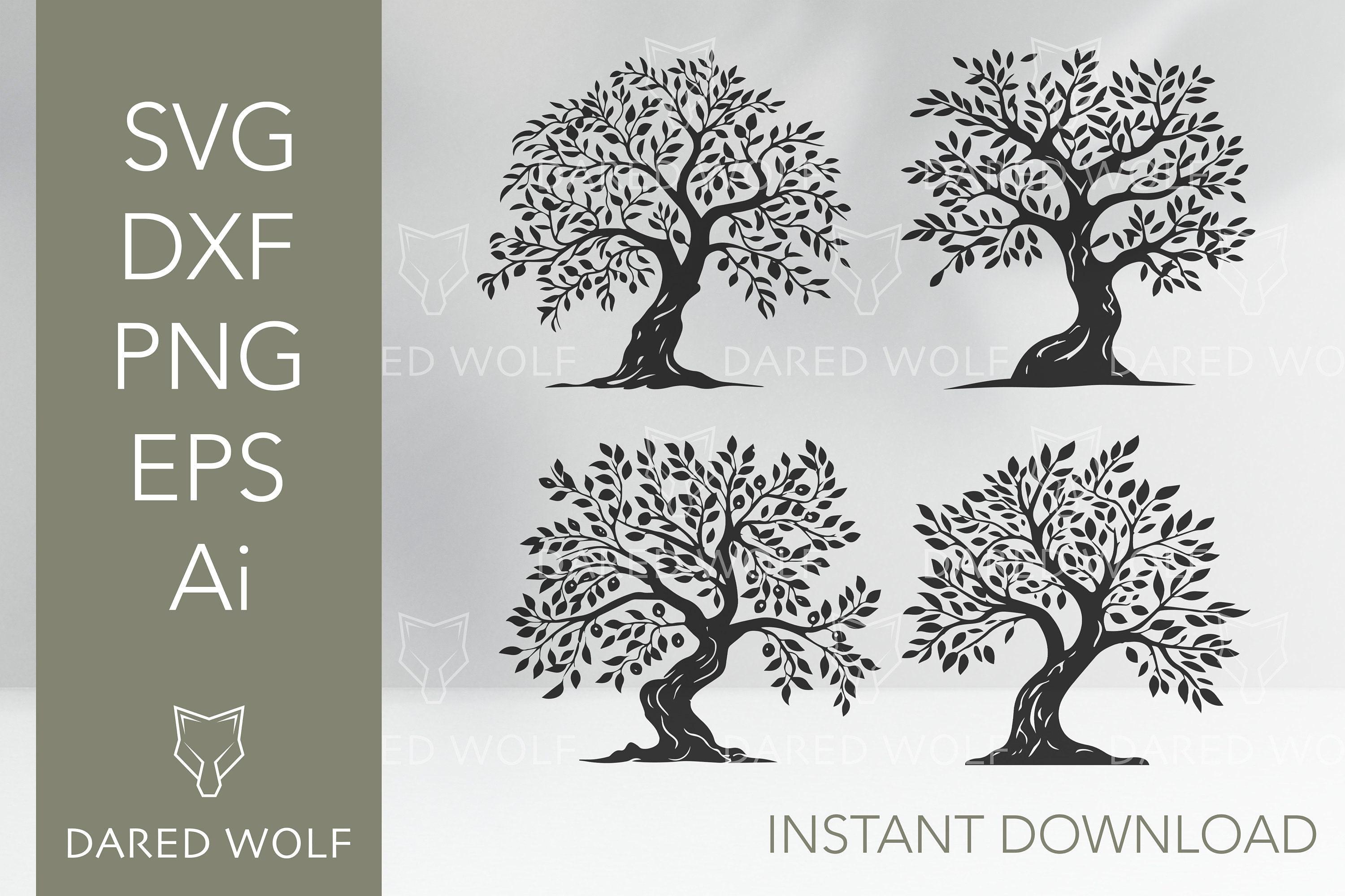 Olive Tree Vector Cut File | Tree of Life Clipart | Family Tree Svg ...