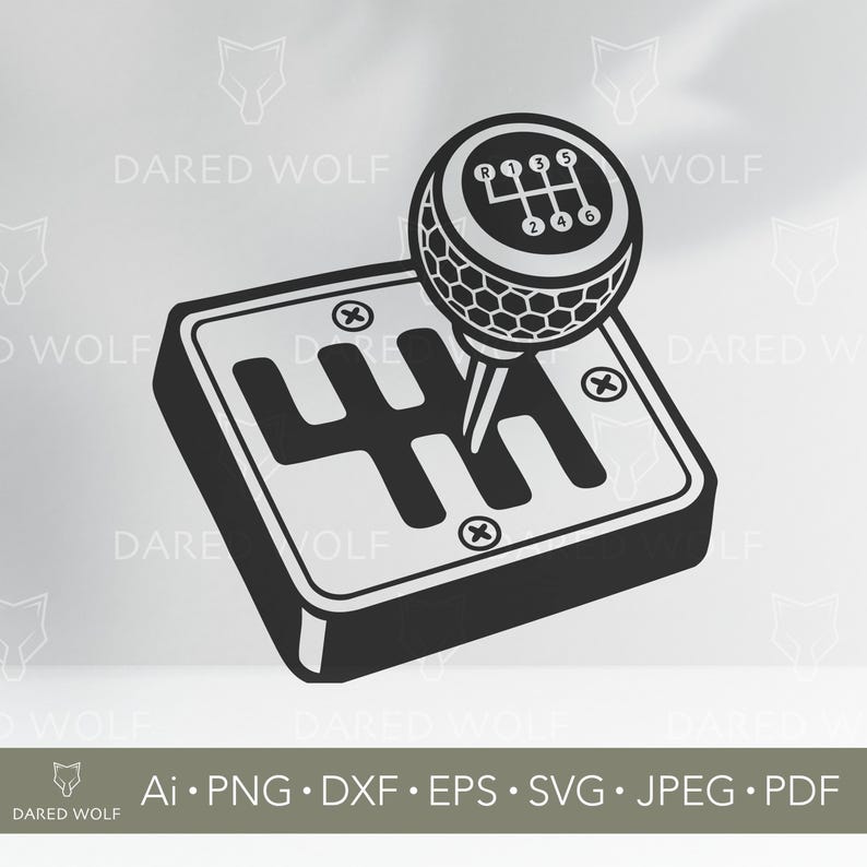 Gear Shifter SVG: Manual Transmission Car Design (digital File) - Etsy