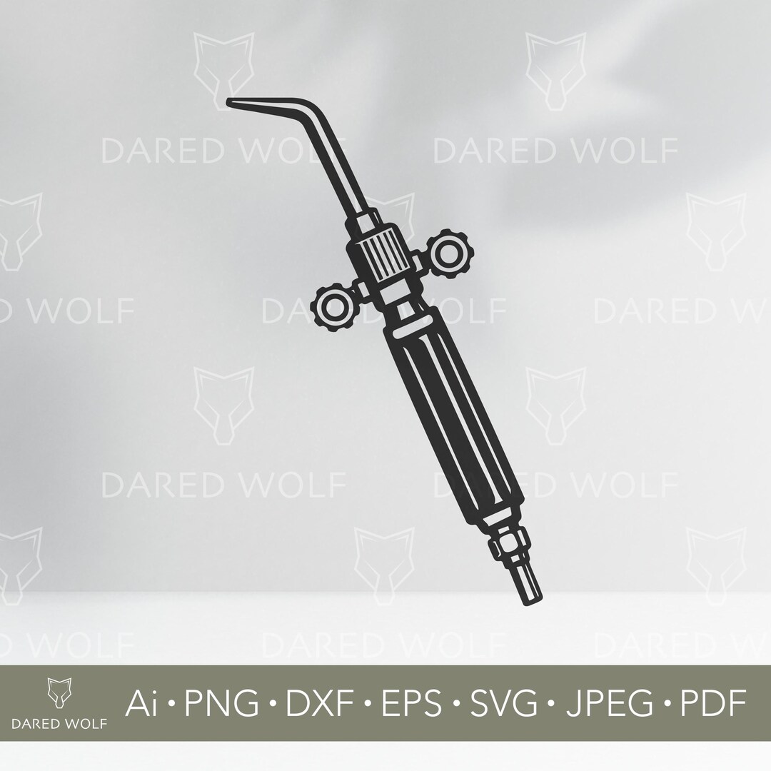 Welding Torch Design - Industrial Tool Clipart - Metalwork Vector Art ...
