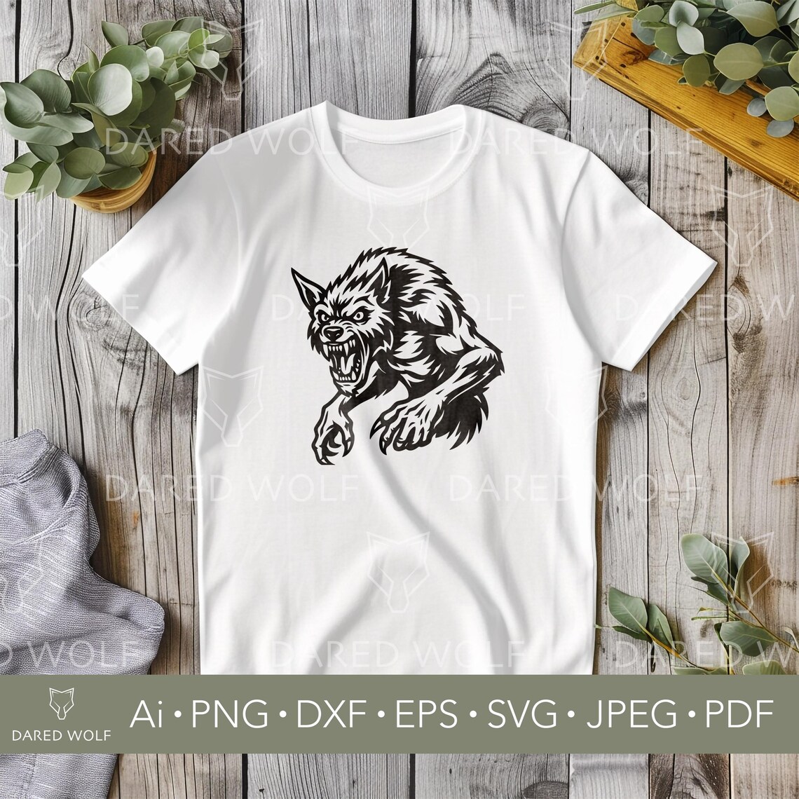 Chupacabra Vector Art: Scary Monster SVG for Cricut (digital Files ...