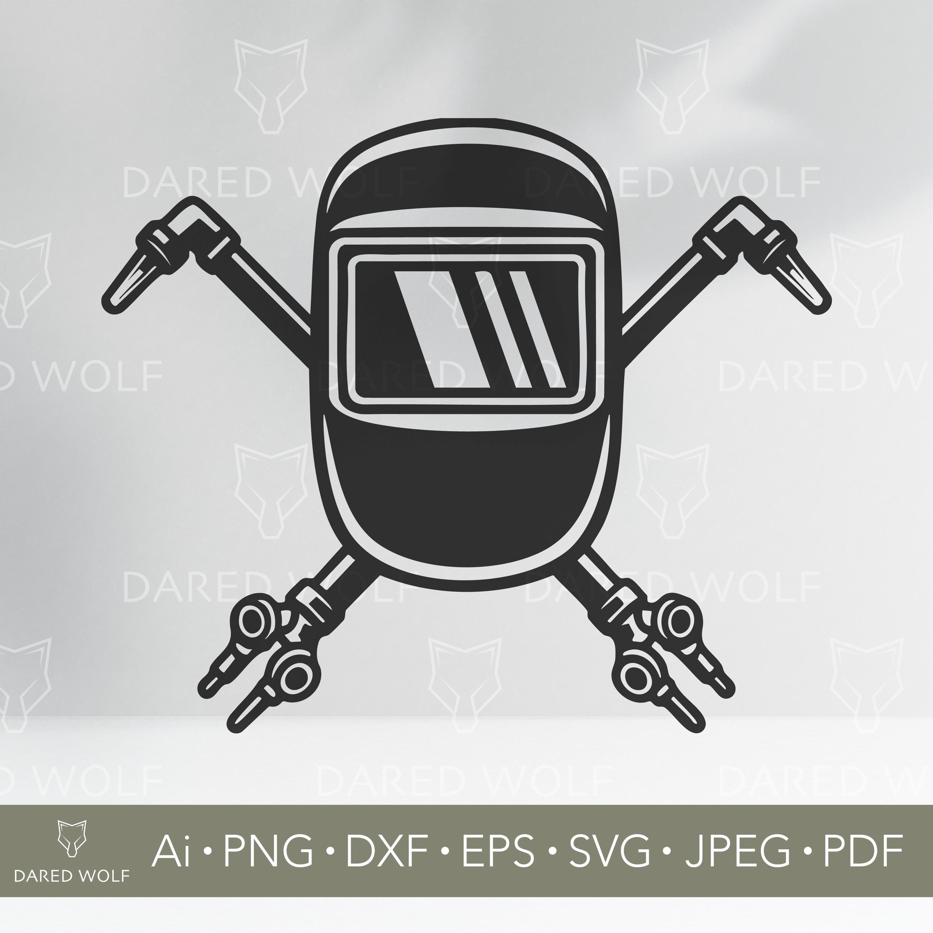 Welder Mask SVG Vector | Welding Helmet Design for Cricut and ...