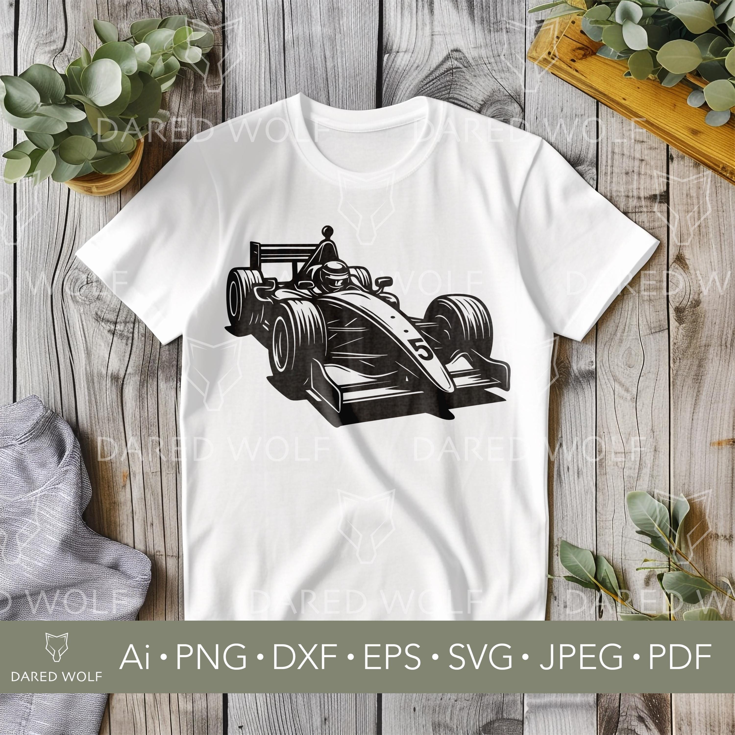 Race Car Vector Art | Formula SVG for Cricut and Silhouette | Racing ...