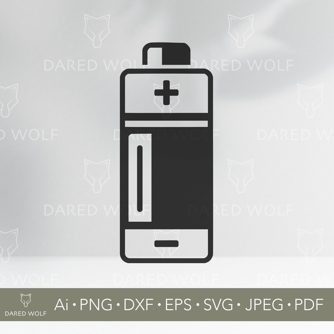 Battery SVG - Power Icon Silhouette - Energy Symbol - Minimalist Design ...
