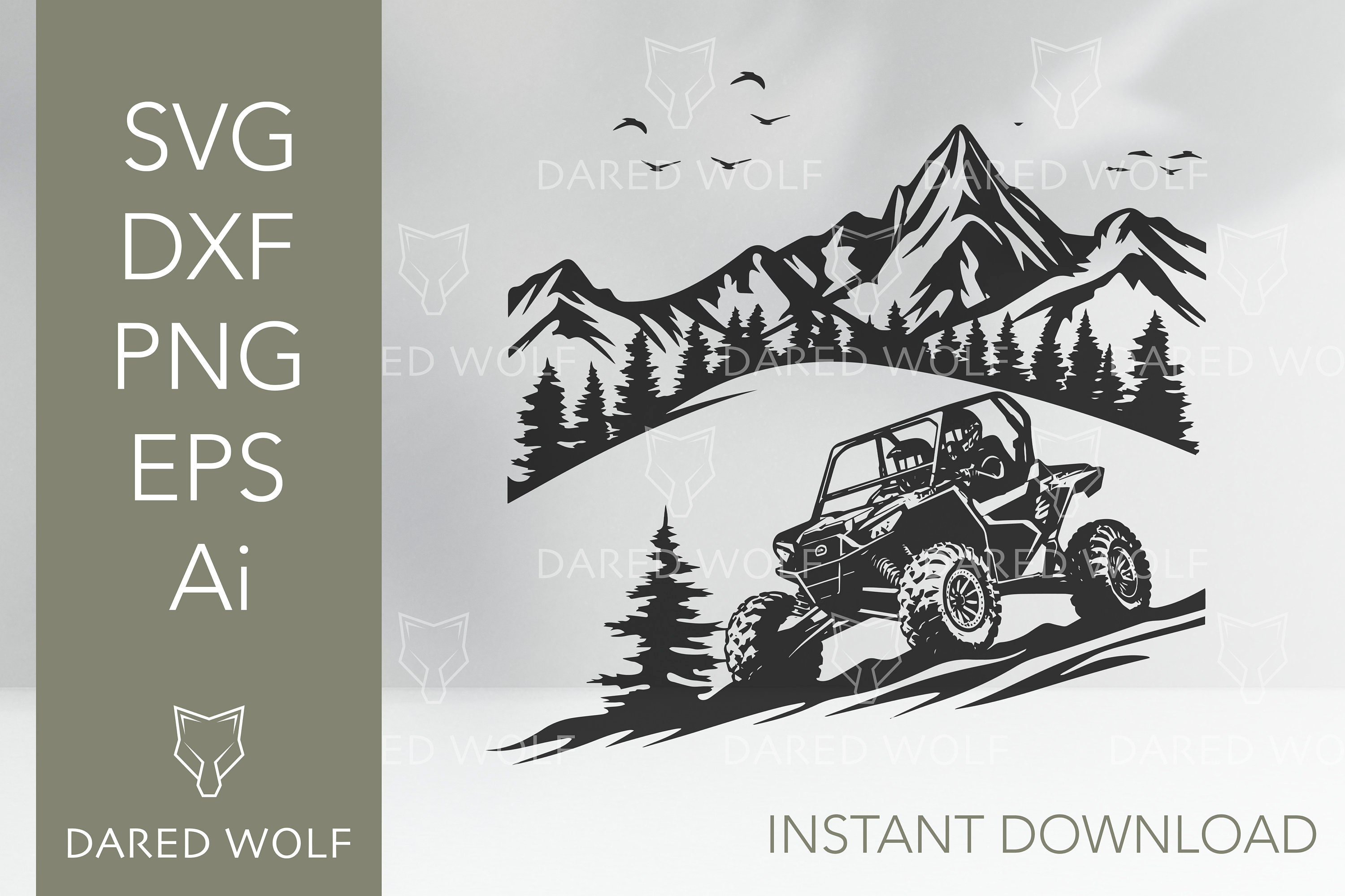 ATV Vector Cut File | American Dune Buggy Logo | Offroad Svg | All ...