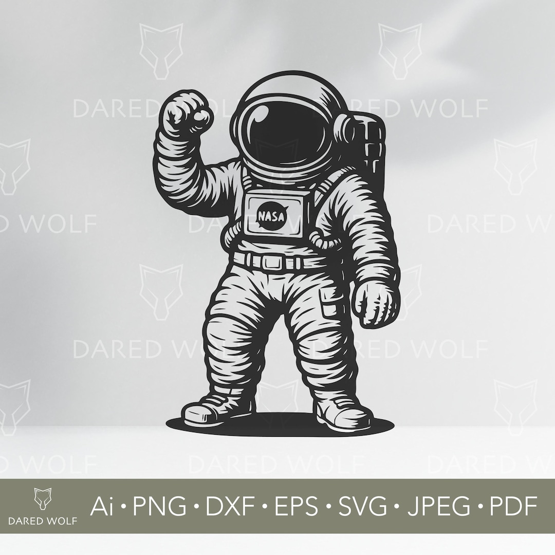 Astronaut Vector Art | Space Explorer SVG for Cricut and Silhouette ...