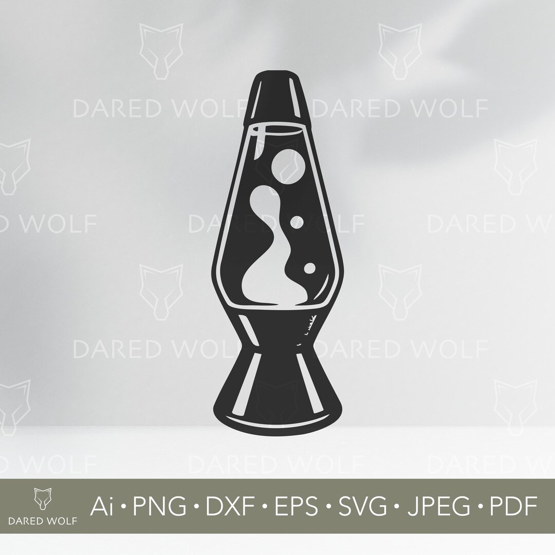 Lava Lamp SVG - Retro Psychedelic Clipart - Groovy Home Decor Design ...
