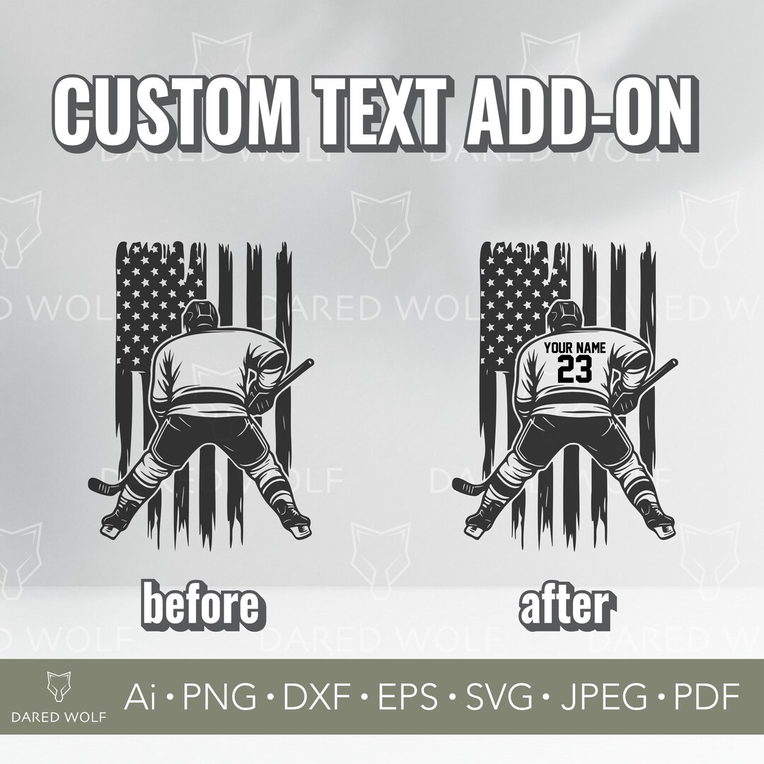 Custom Text Add-on - Personalized Vector Edit Service - Etsy