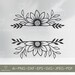 Sunflower Divider Vector Art | Boho Flower SVG for Cricut and ...
