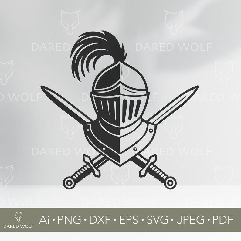 Knight Helmet SVG | Medieval Warrior Vector for Cricut & Silhouette ...