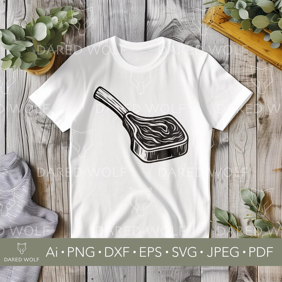 Lamb Chop Butcher SVG: Meat Cut Vector Art for Cricut & Silhouette ...