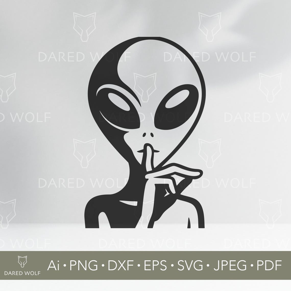 Alien Hush Vector Art | UFO Alien SVG for Cricut and Silhouette | Sci ...