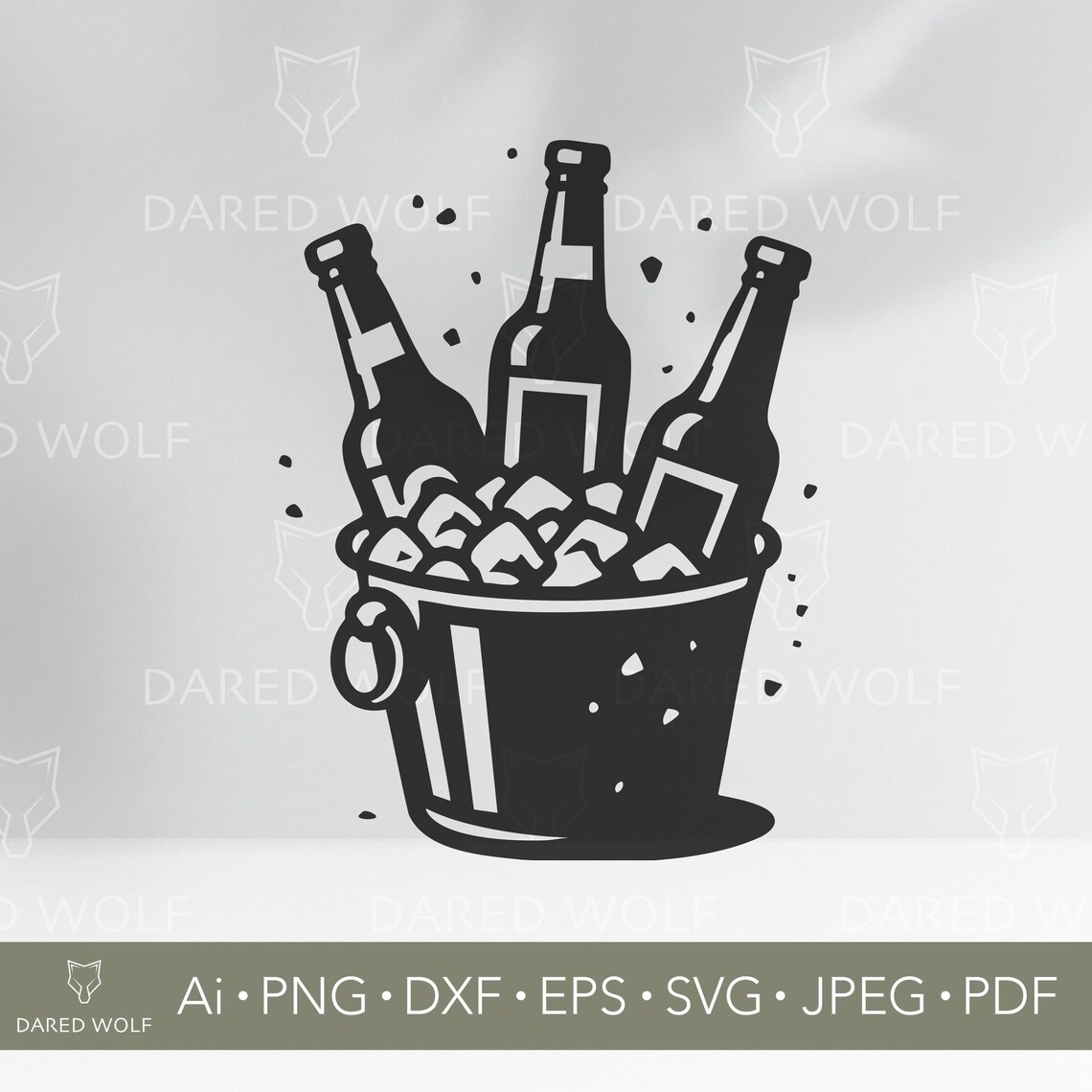 Beer Bucket Vector Art: Summer Party SVG, Cricut & Silhouette Cut File ...