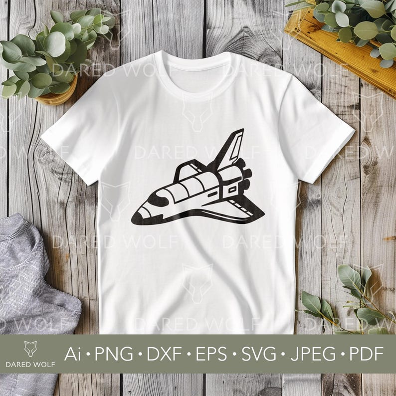Space Shuttle SVG: NASA Rocket Clipart for Cricut, Silhouette (digital ...