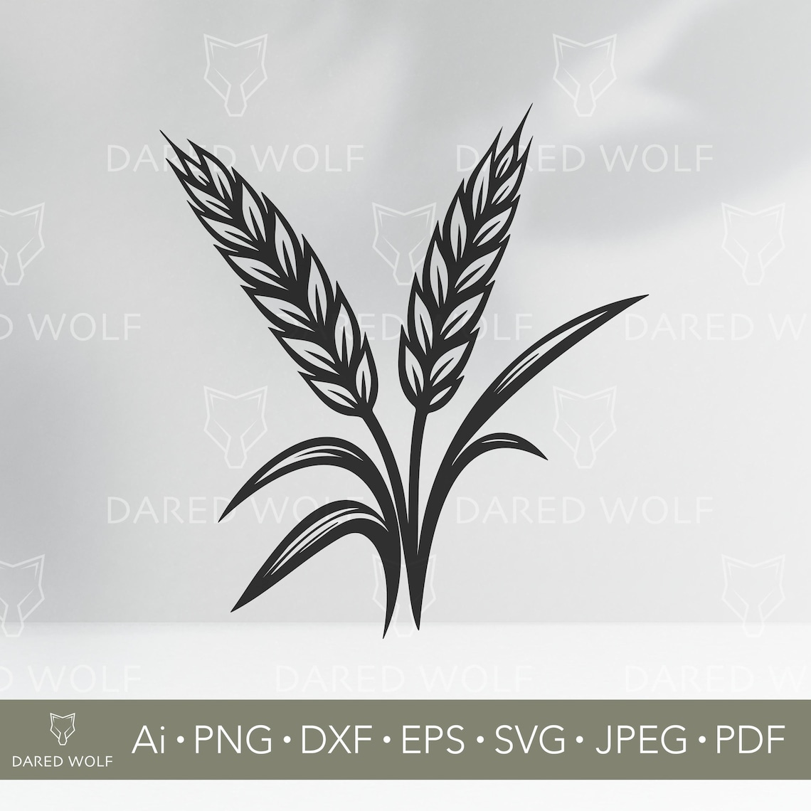 Wheat Vector Art | Farmhouse SVG for Cricut and Silhouette | Rustic ...