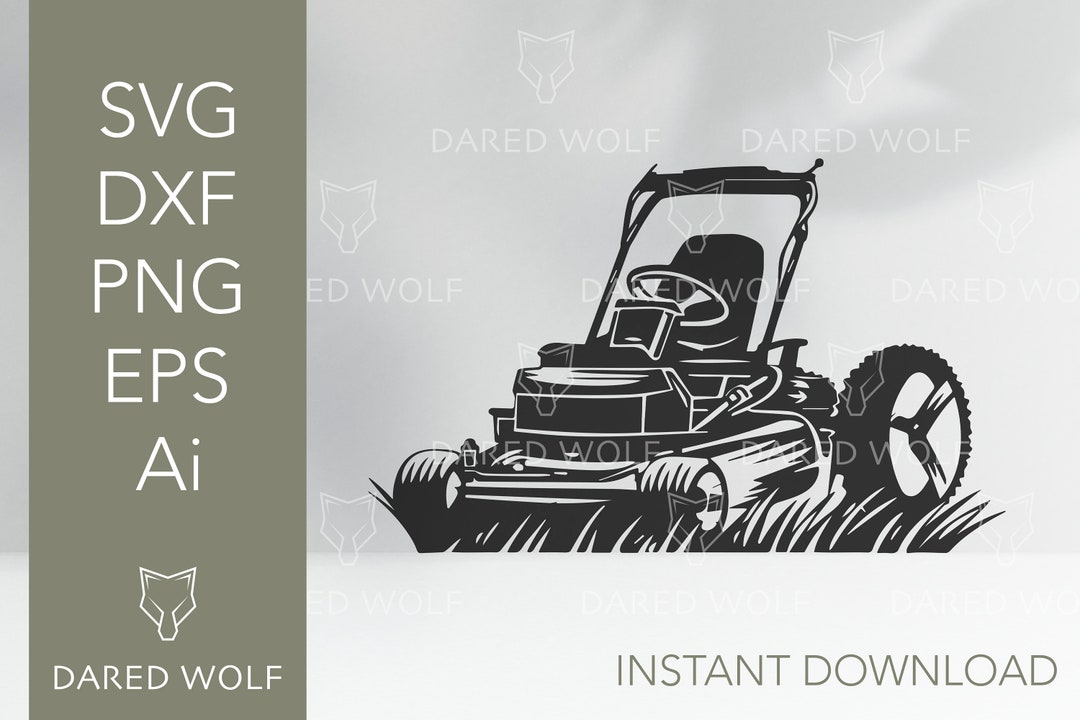 Lawn Mower Vector Cut File | Lawn Mower Clipart | Lawn Mower Svg | PNG ...