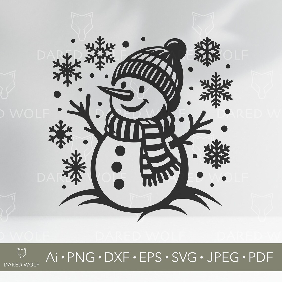 Snowman SVG – Winter Clipart Design (digital Download) - Etsy