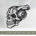 Turbo Skull Vector Art: Racing Engine SVG, Cricut & Silhouette File ...