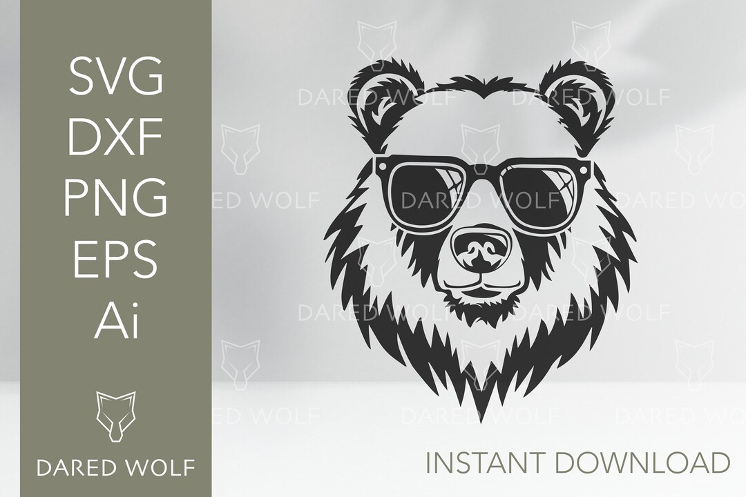 Papa Bear Vector Cut File | Bear Clipart | Bear Svg | Wildforest ...