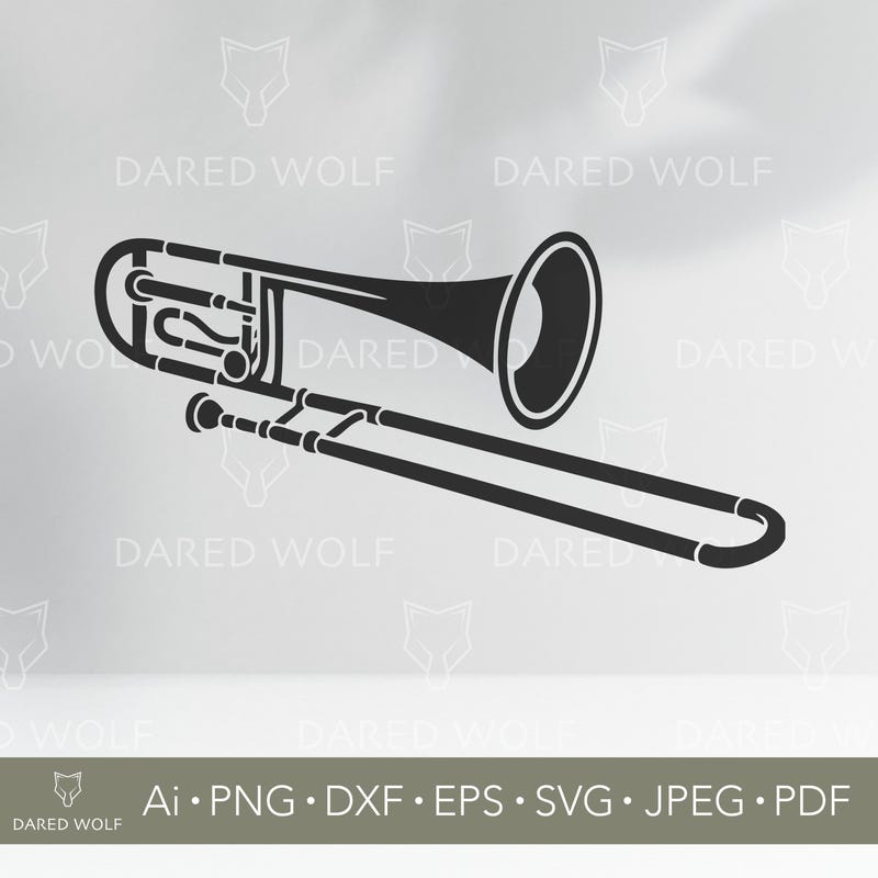 Trombone Svg - Etsy