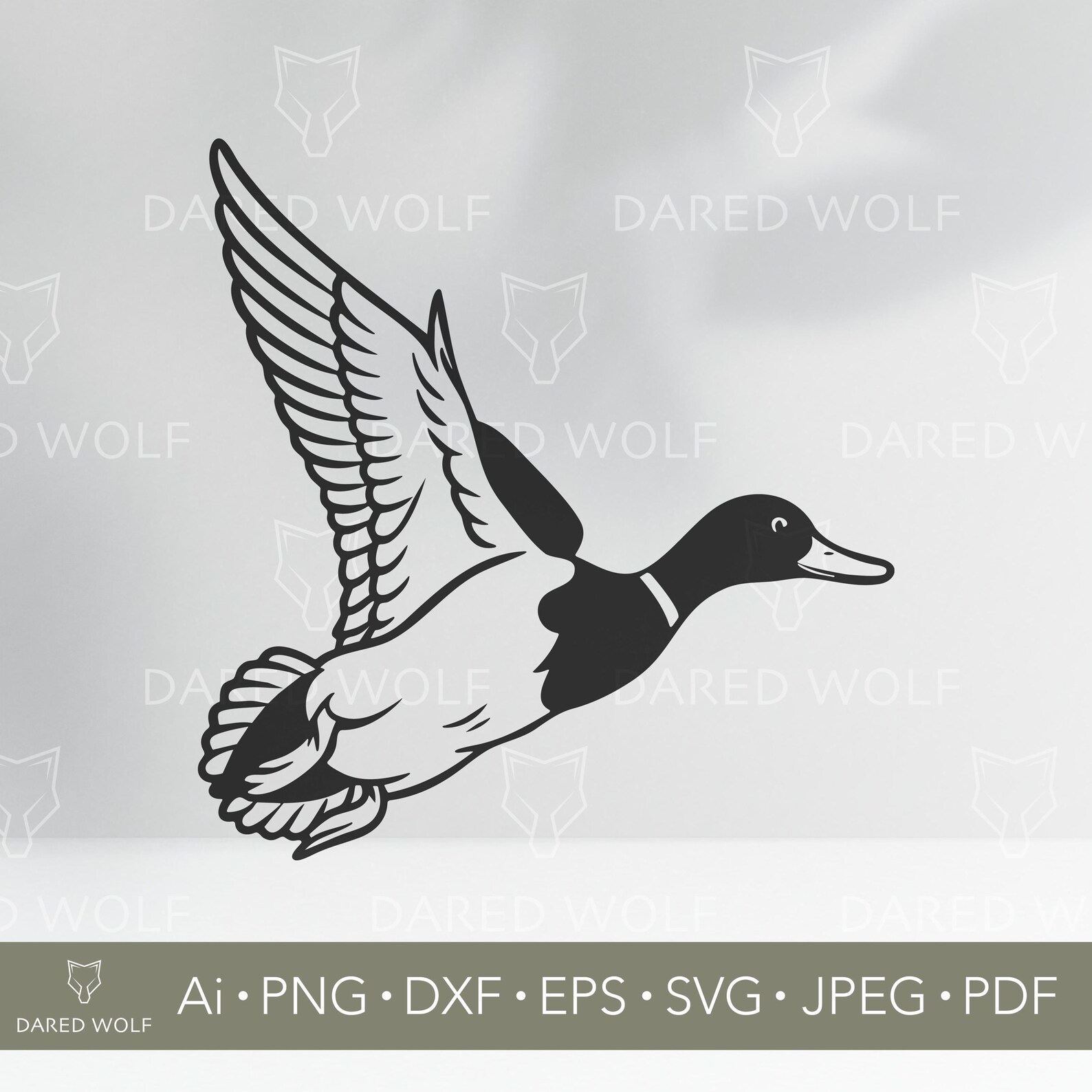 Flying Mallard SVG: Duck Hunting Vector Art (digital File) - Etsy