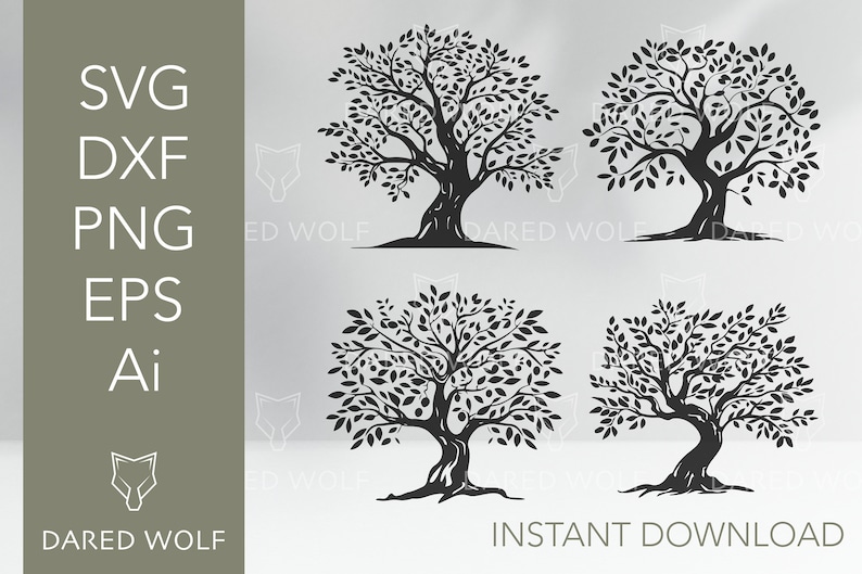 Olive Tree Vector Cut File | Tree of Life Clipart | Family Tree Svg ...