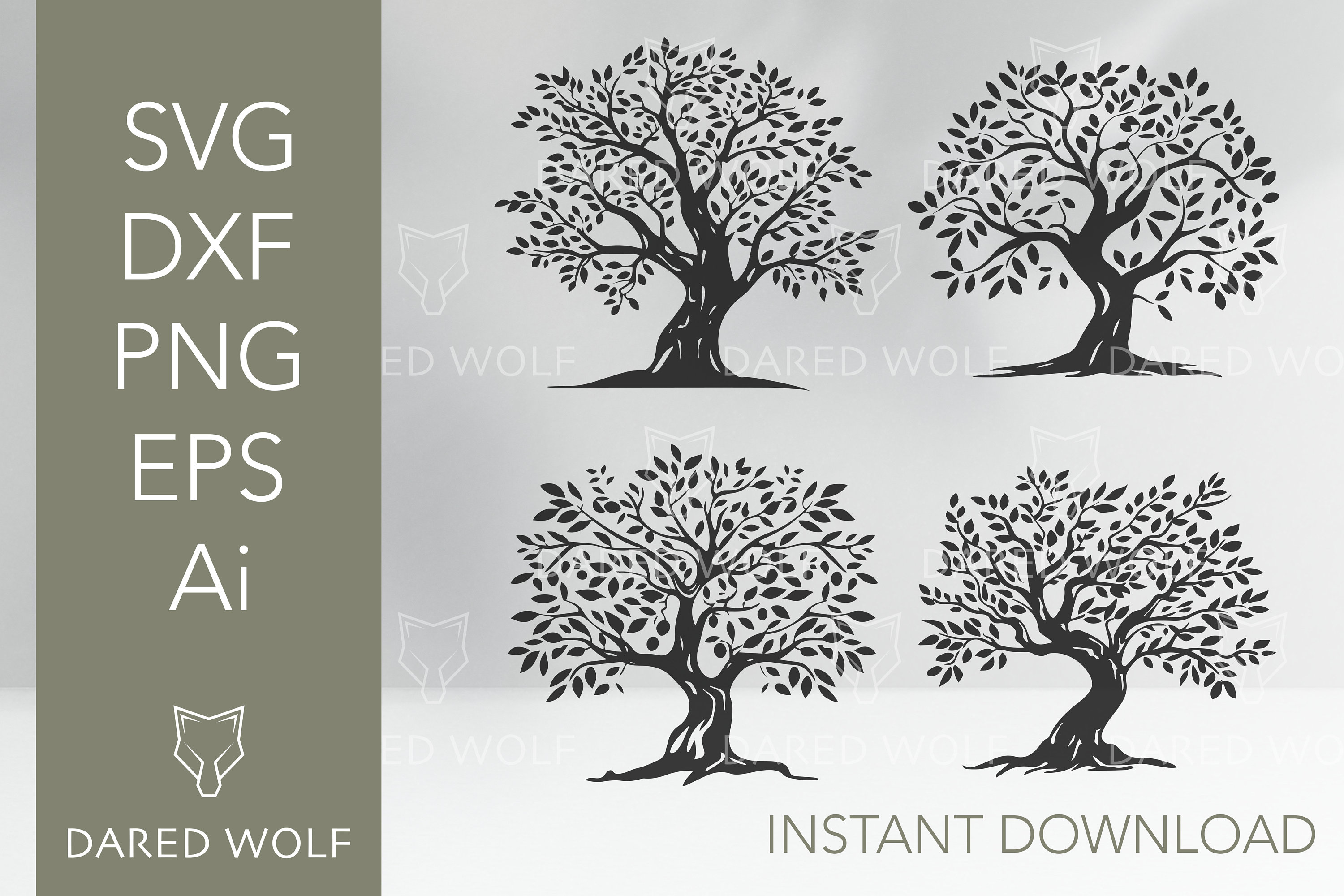 Olive Tree Vector Cut File | Tree of Life Clipart | Family Tree Svg ...