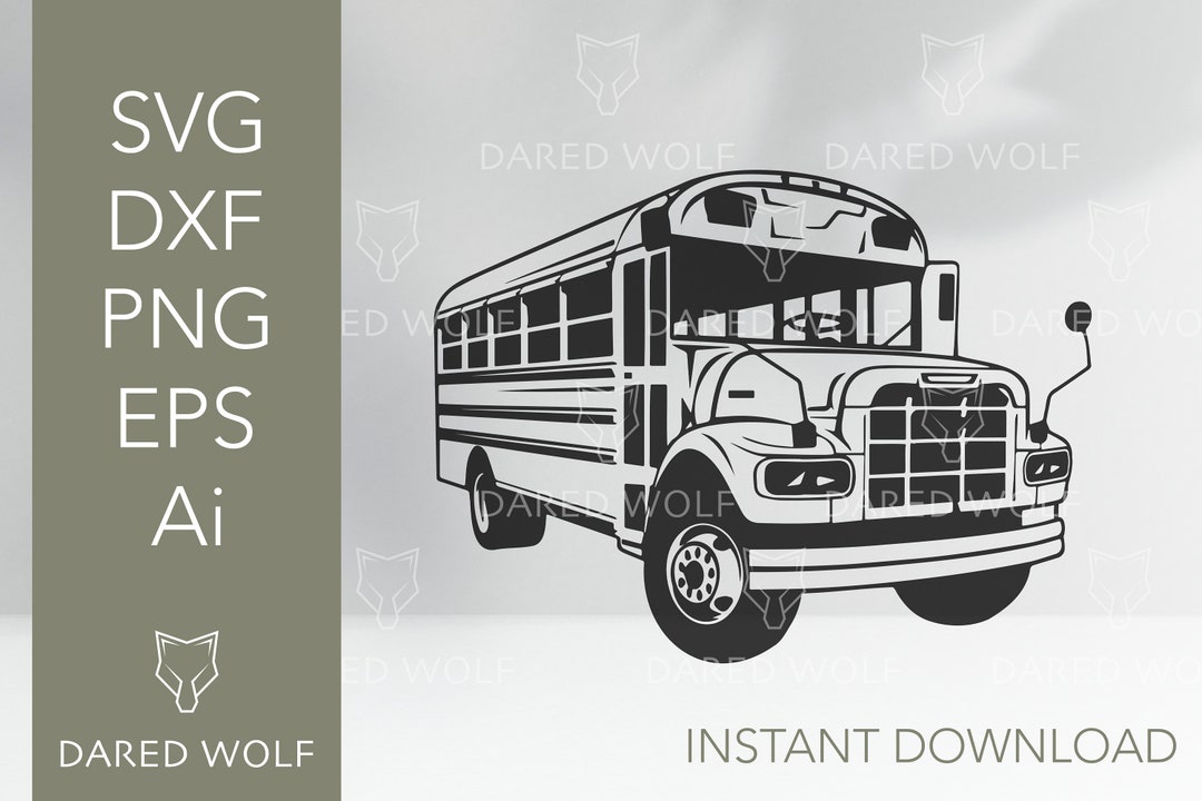 School Bus Vector Cut File | School Bus Clipart | School Bus Svg | PNG ...