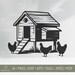 Chicken Coop SVG Design: Hen House Vector Clipart (digital File) - Etsy