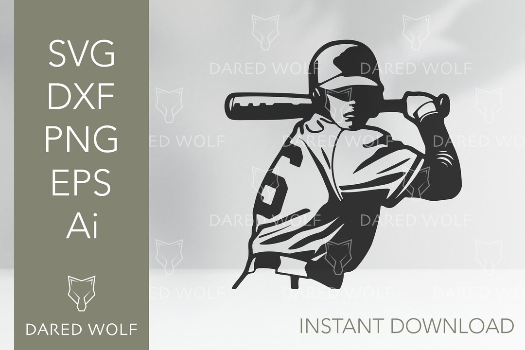 Baseball Players Vector Cut File | Baseball Clipart | Sport Life Svg ...