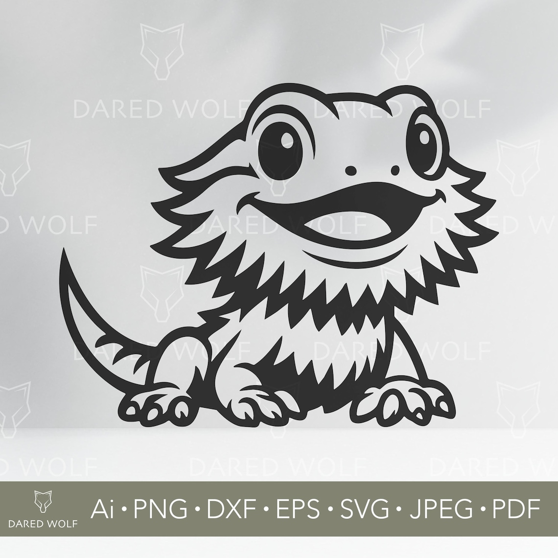 Bearded Dragon SVG | Lizard Vector Art, Cricut Ready - Etsy