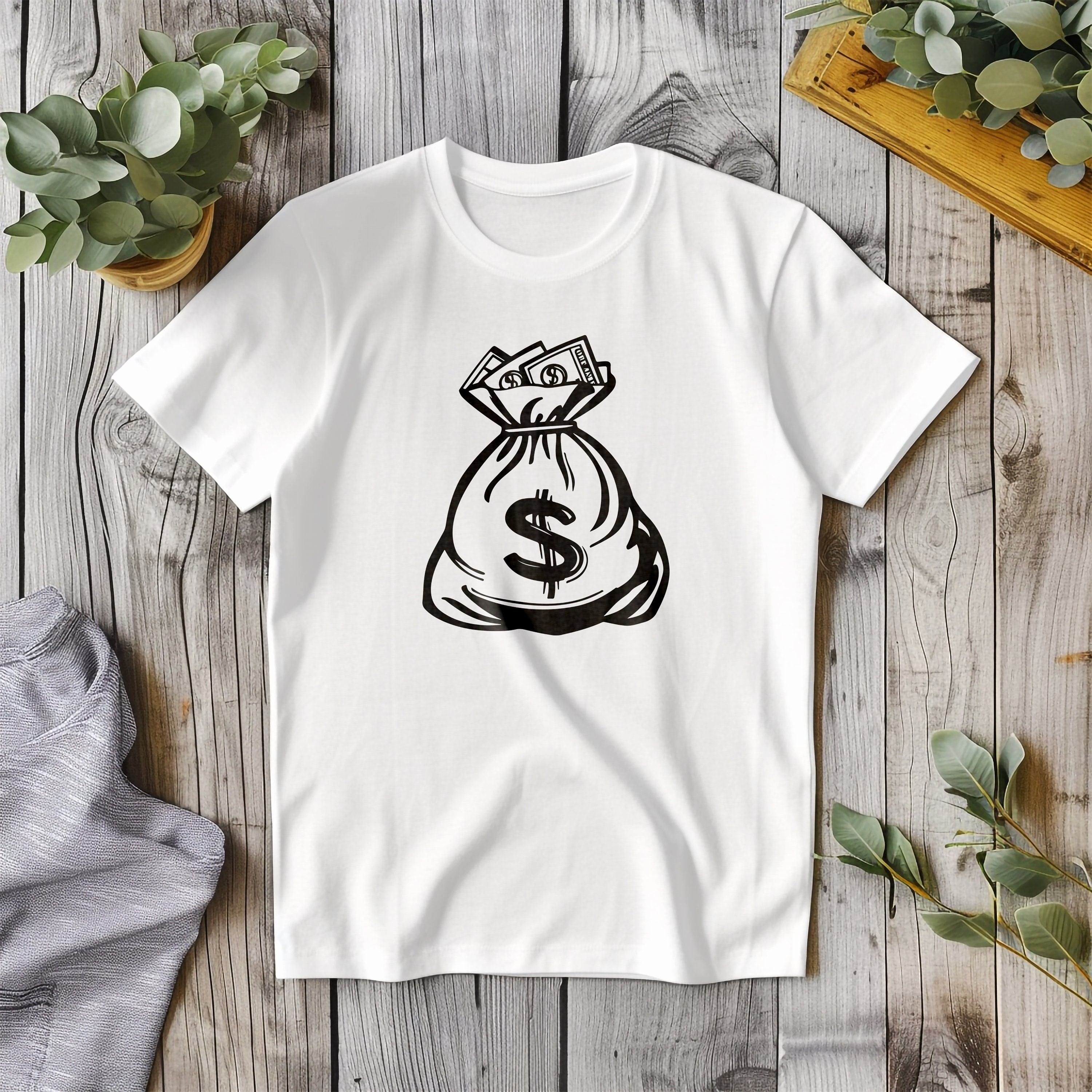 Money Bag Sign Vector Cut File | Money Logo | Cash Bag Svg | Dollar Bag ...