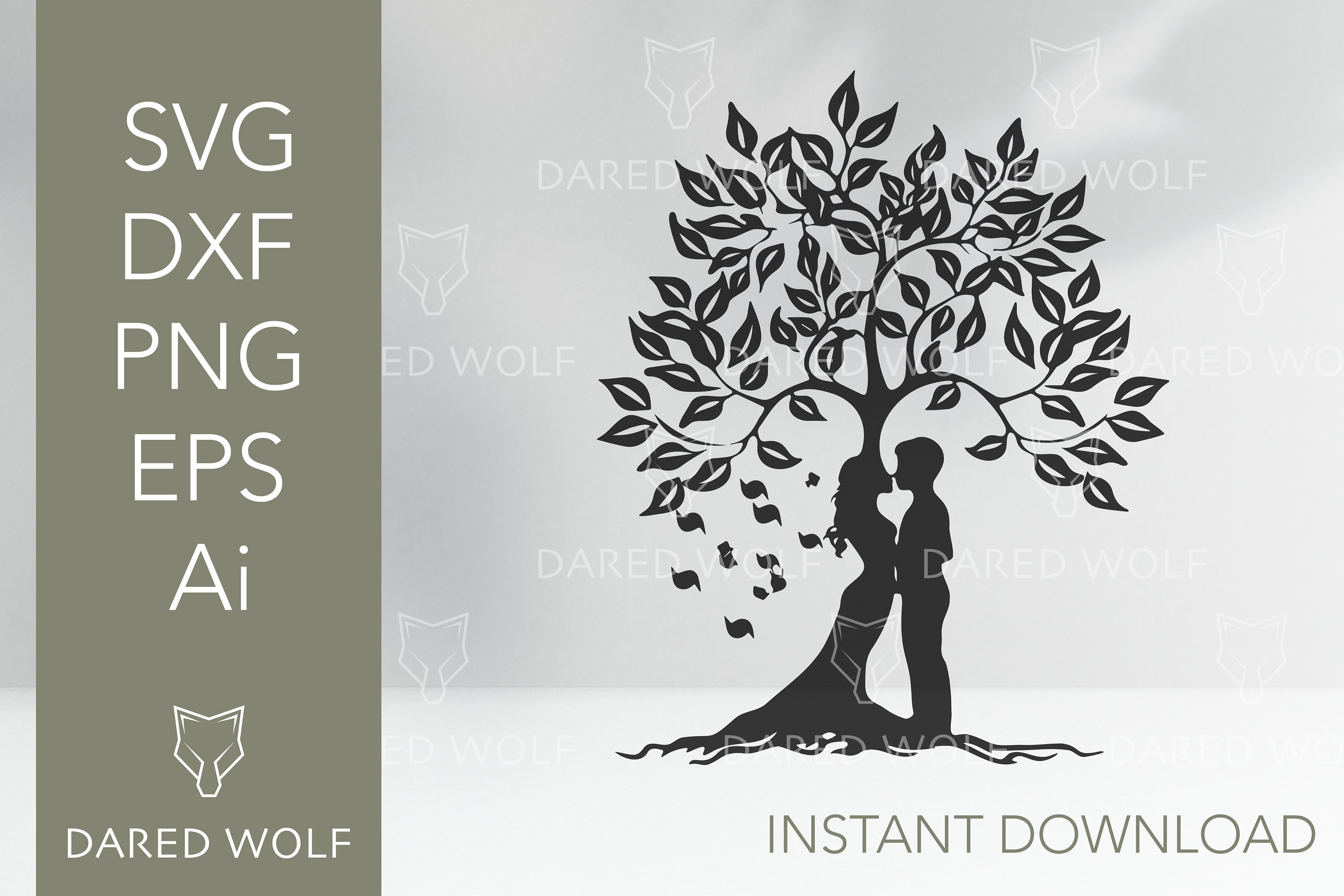 Love Tree Vector Cut File | Tree of Life Clipart | Family Tree Svg ...
