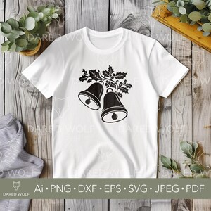 Christmas Bells SVG Cut File: Holiday Jingle Bell Clipart (digital ...