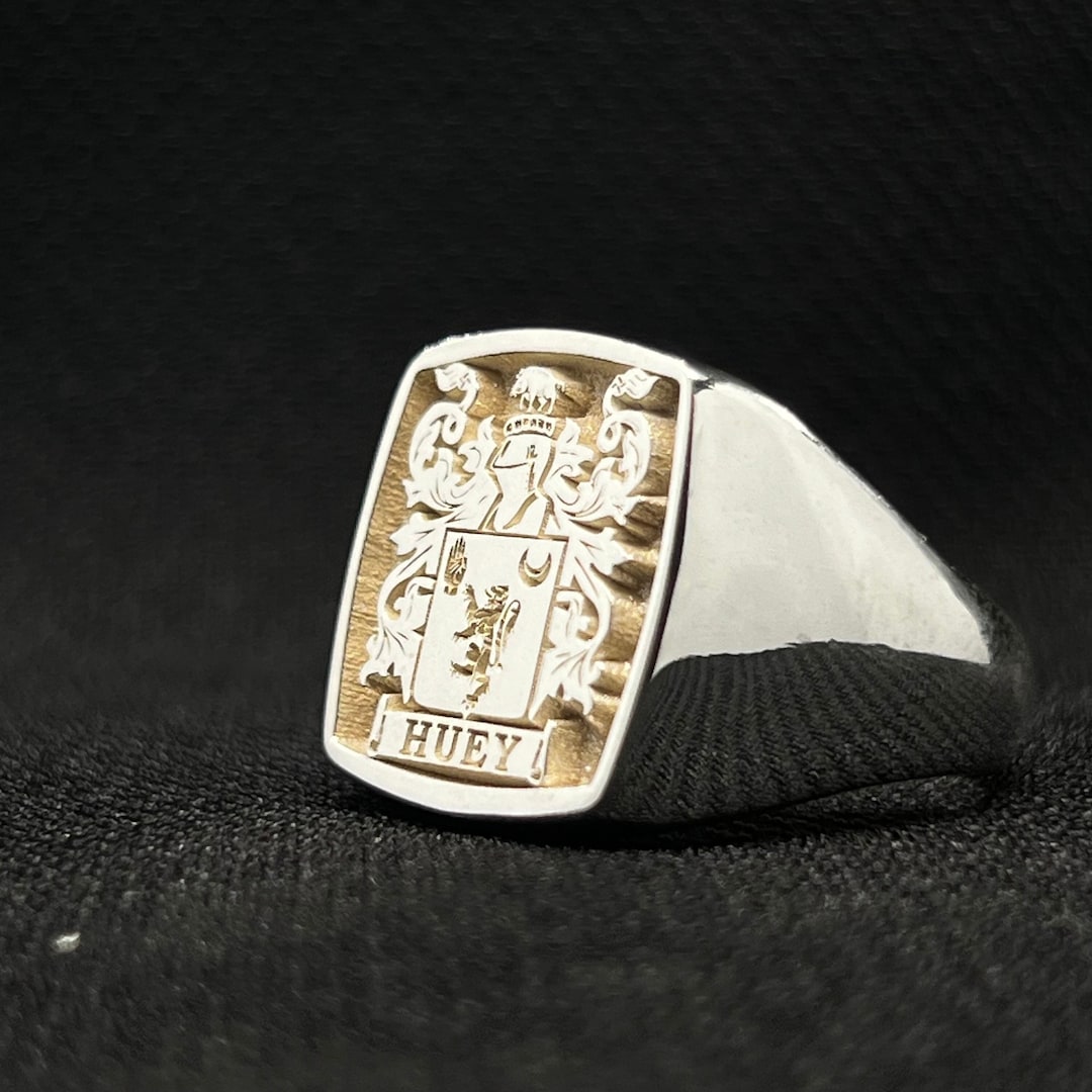 Mens Gold Custom Signet Rings, Mens Gold Signet Rings Engraved, Gold ...