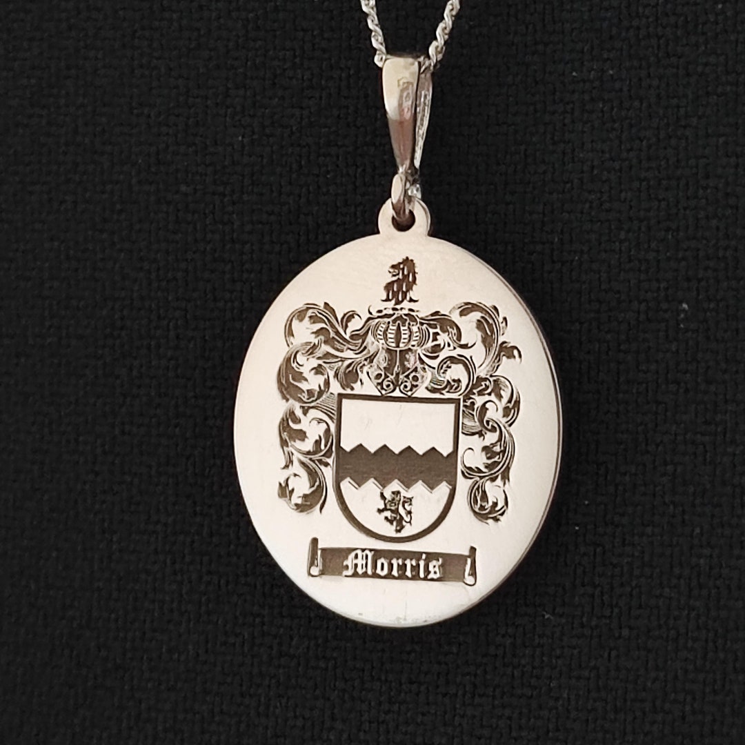 Handmade Crest Pendant, Custom Crest Pendant, Engraved Seal Pendant ...