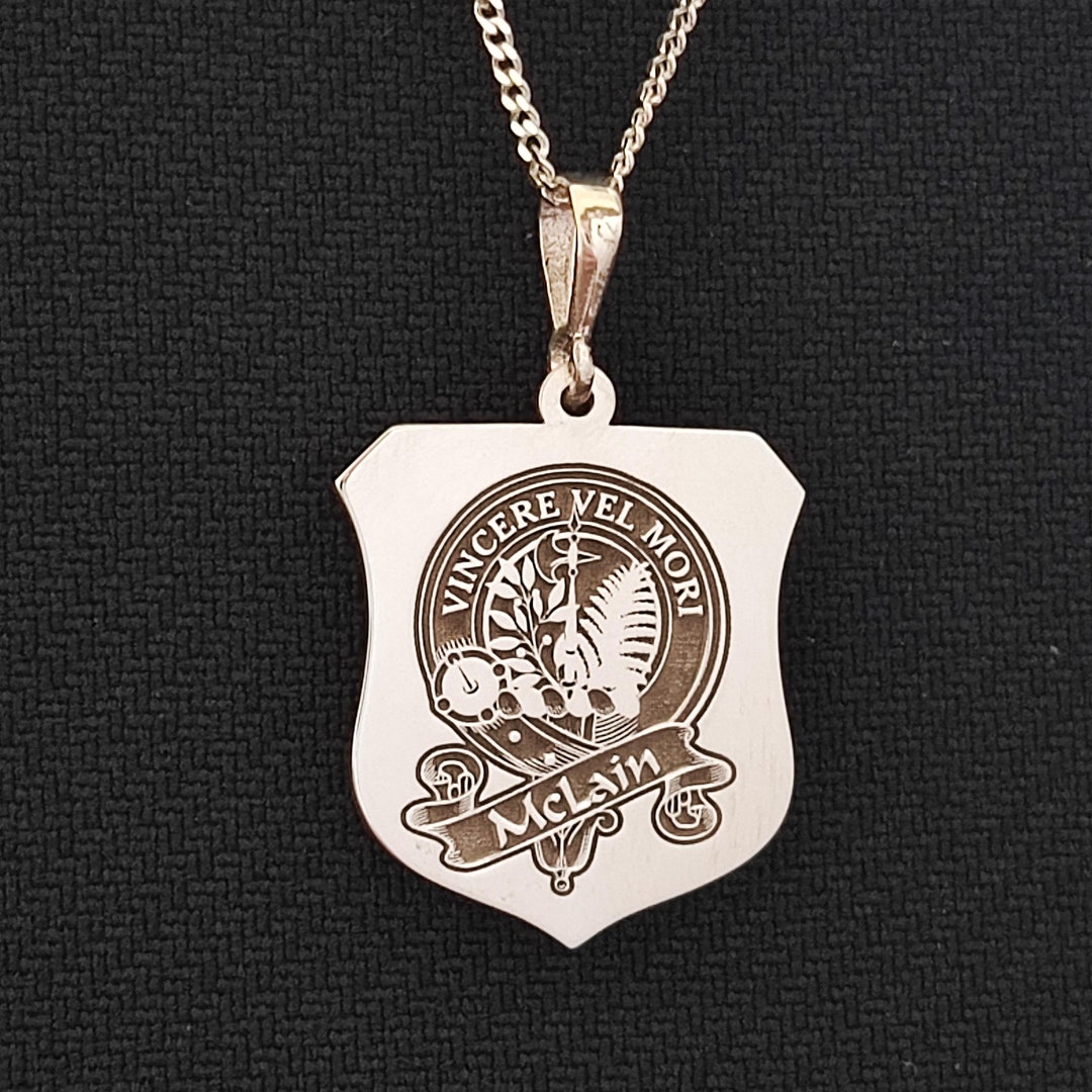 Personalized Pendant, Family Crest Pendant, Engraved Signet Pendant ...