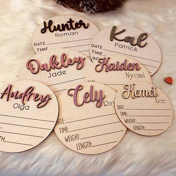 Baby Birth Plate - Etsy