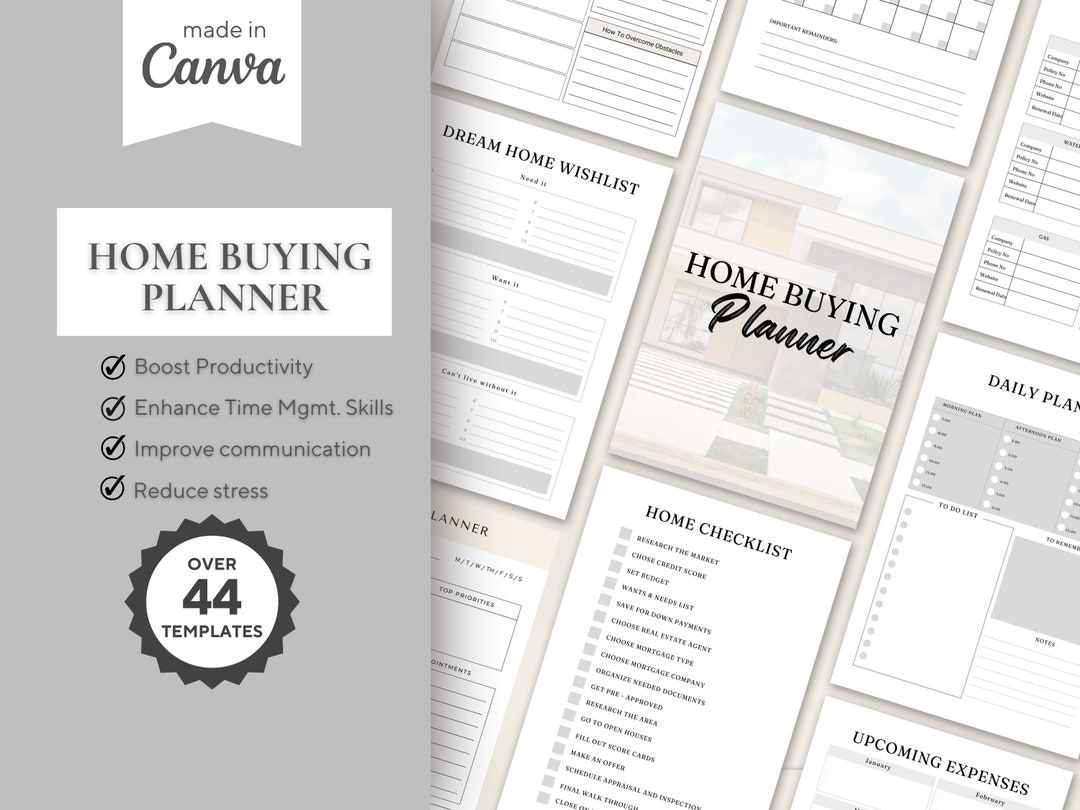 Home Buying Planner Ultimate Guide for First-time and Experienced ...