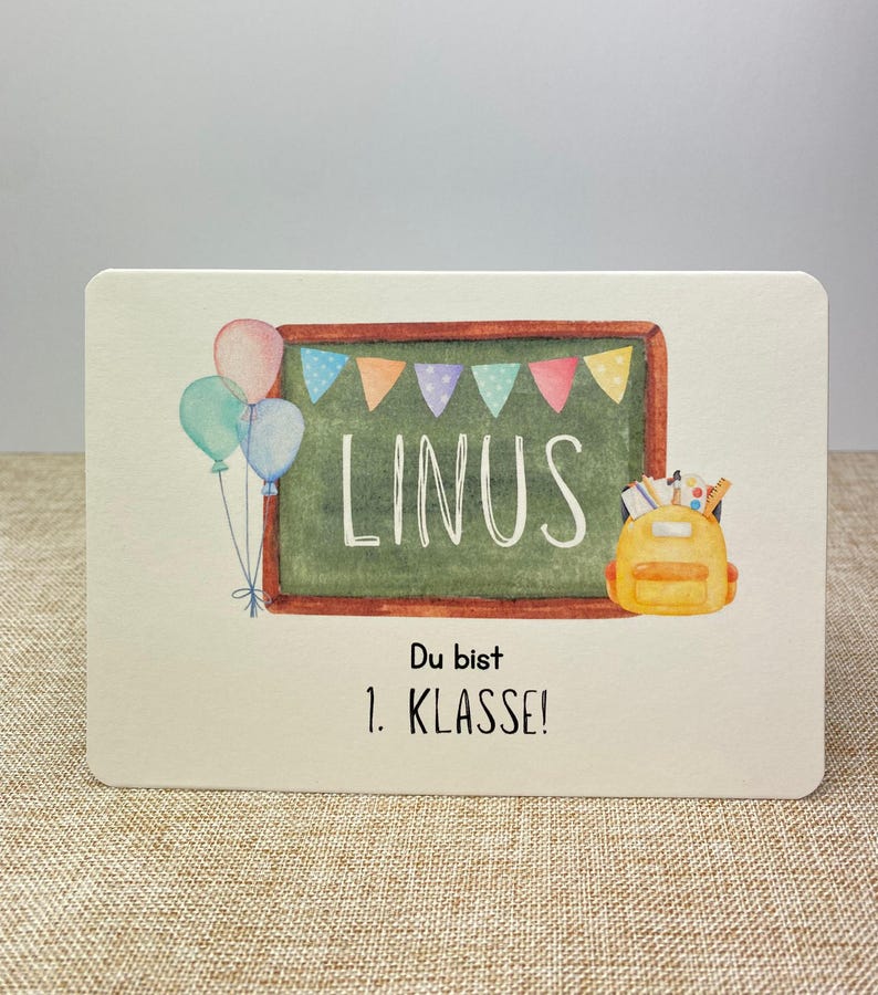 Greeting Card for a Schoolchild / Congratulations on Starting School ...