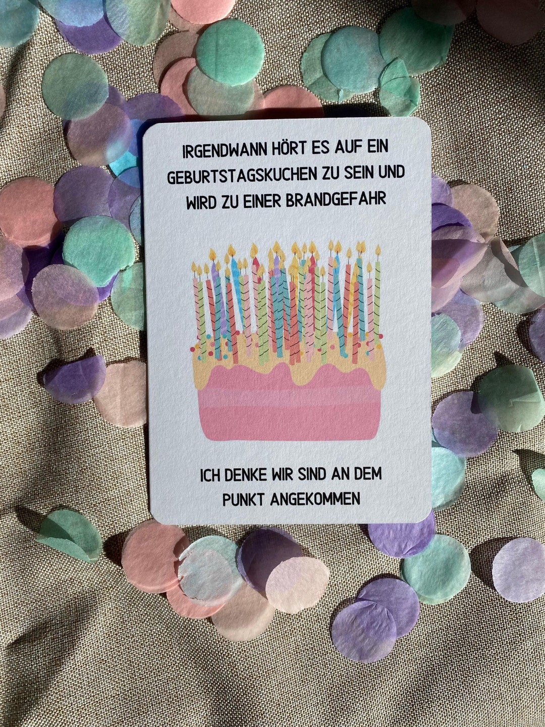 Birthday Card Fire Hazard Funny Birthday Card Congratulations Greeting ...